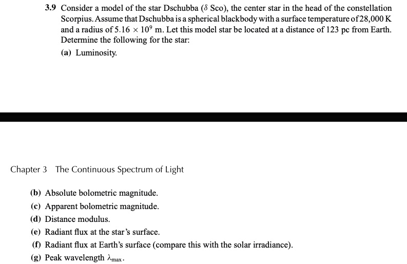 39 consider a model of the star dschubba sco the center star in the ...