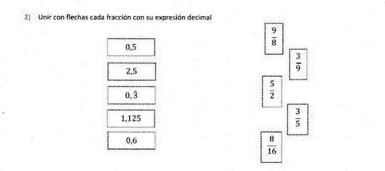 SOLVED: Unir con flechas cada fracción con su expresión decimal Unir ... SOLVED: Unir con flechas cada fracción con su expresión decimal Unir ...