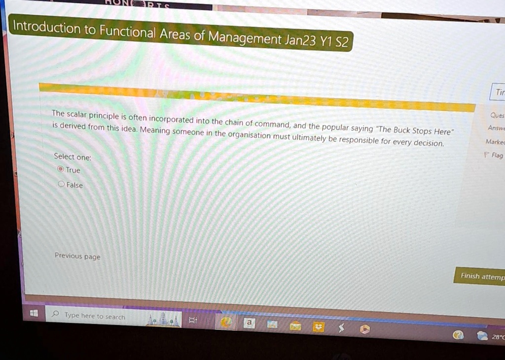 SOLVED: Texts: Introduction to Functional Areas of Management Jan 23 Y1 ...
