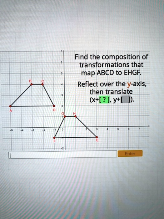 find the composition of transformations that map abcd to ehgf reflect over the y axis then ...