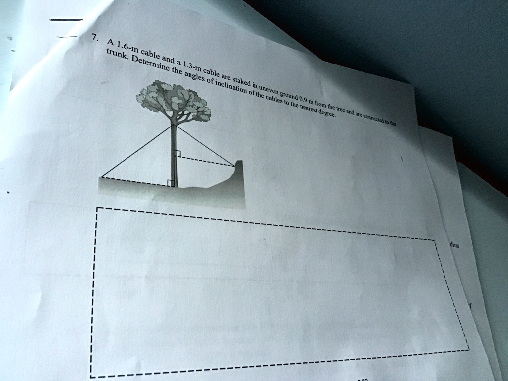 SOLVED: 'Determine the angles of inclination of the cables to the ...