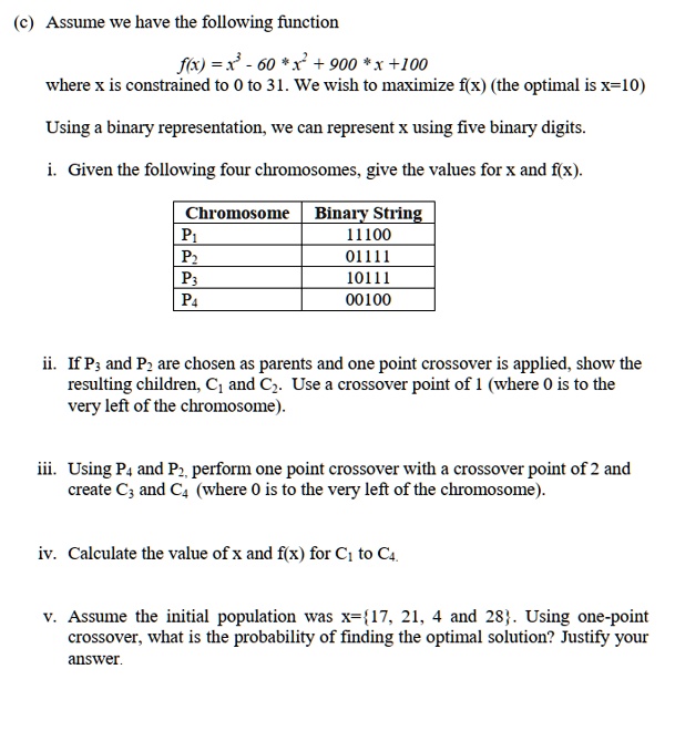 Solved C Assume We Have The Following Function Fxx3 60x2900x100 Where X Is Constrained 