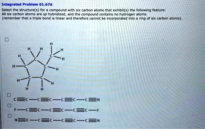integrated problem 0167d select the structures for compound with six ...