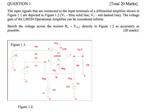 You set the V1 and V2 to 0. QUESTION 1 [Total 20 Marks] The input ...