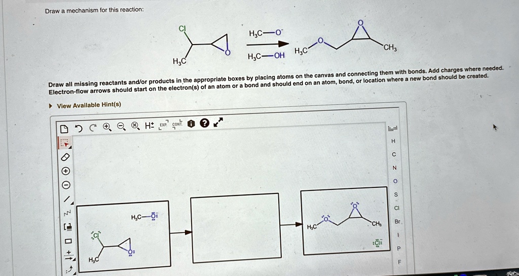 draw a mechanism for this reaction ci h3c o h3c h3c oh h3c a ch3 draw all missing reactants ...