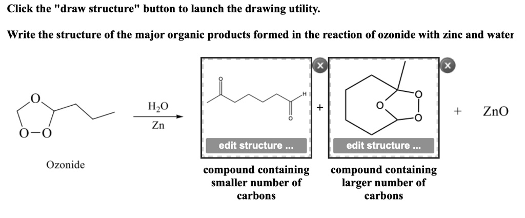 Click the "draw structure" button to launch the drawing utility. Write ...