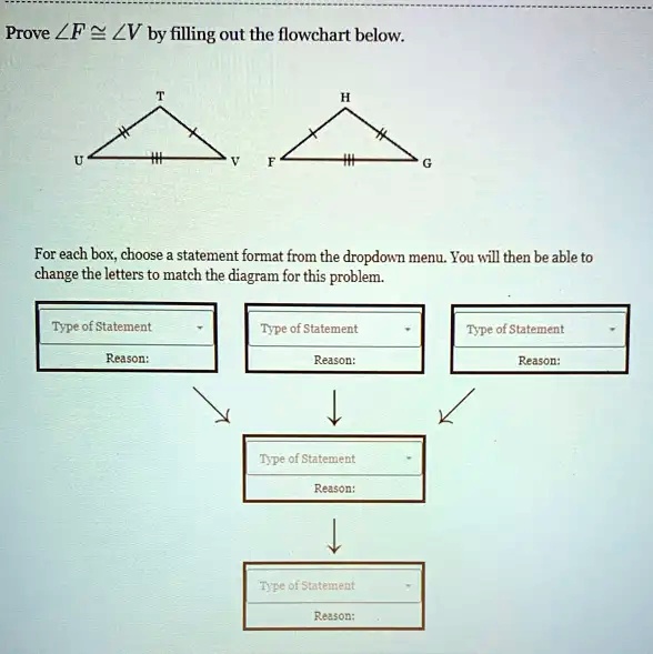 prove lf lv by filling out the flowchart below for each box choose statement format from the ...