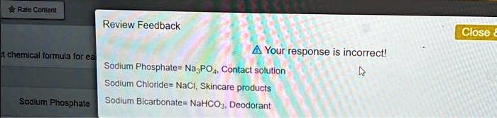 SOLVED: The chemical formula for each compound is as follows: Sodium ...