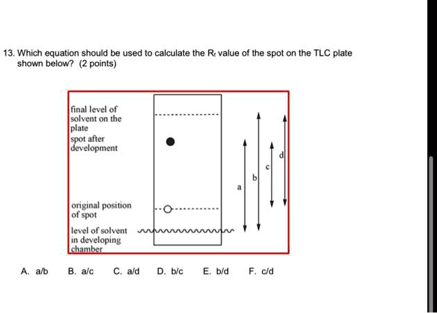 SOLVED:13. Which equation should be used to calculate the R value of ...