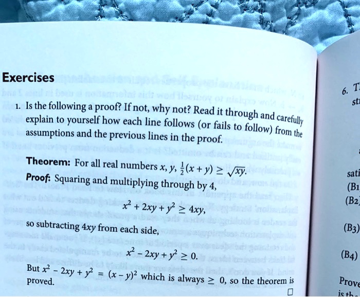 SOLVED: Exercises Is the following a proof? Ifnot, why not? Read it ...