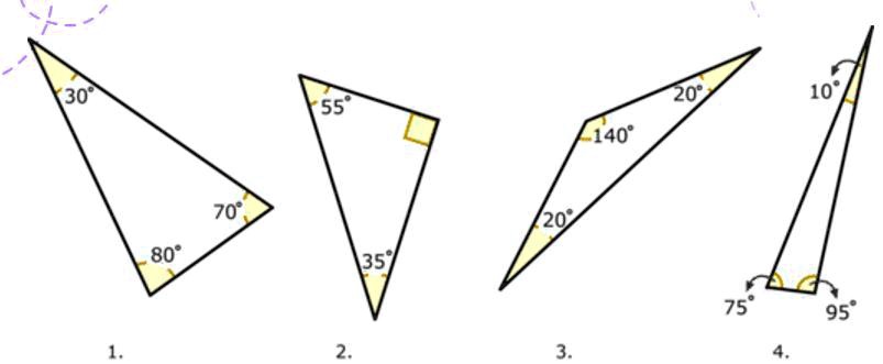 SOLVED: Clasifica los siguientes triángulos según las medidas de sus ... SOLVED: Clasifica los siguientes triángulos según las medidas de sus ...