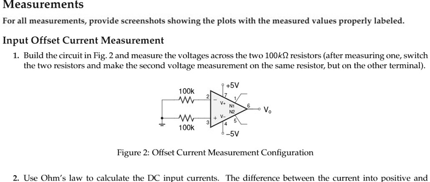 SOLVED: "Measurements For all measurements, provide screenshots showing the plots with the ...