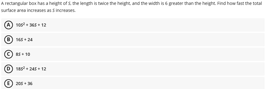 SOLVED: A rectangular box has height of , the length is twice the ...