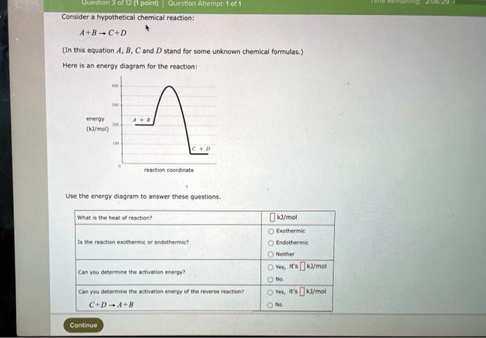 SOLVED: Consider a hypothetical chemical reaction A+BC+D In this equation A,B.C and D stand for ...