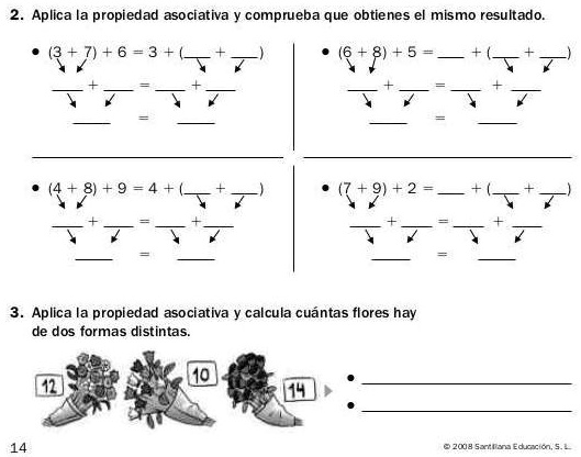 SOLVED: aplica la propiedad asociativa y comprueba que obtienes el ...