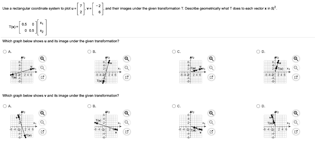Solved Use The Rectangular Coordinate System To Plot Vector V L And