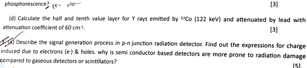 SOLVED: [3] (d) Calculate the half and tenth value layer for Upsilon ...