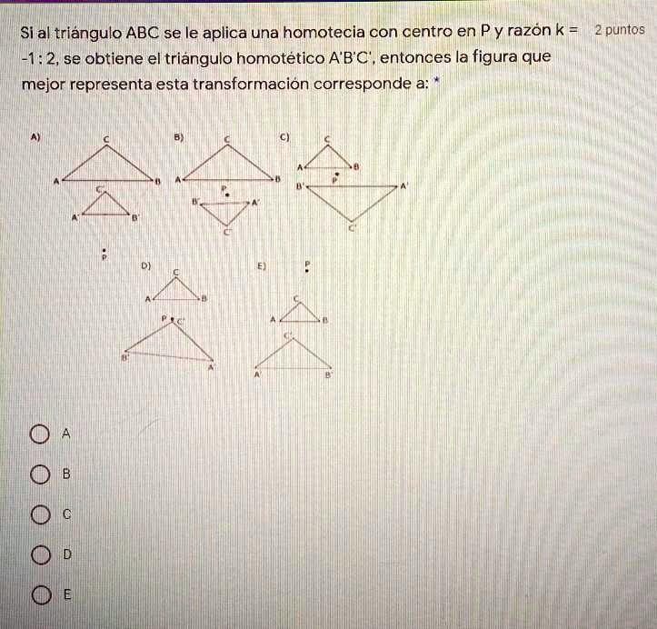 SOLVED: ayuda por favorrrrr Si al triangulo ABC se le aplica una ...