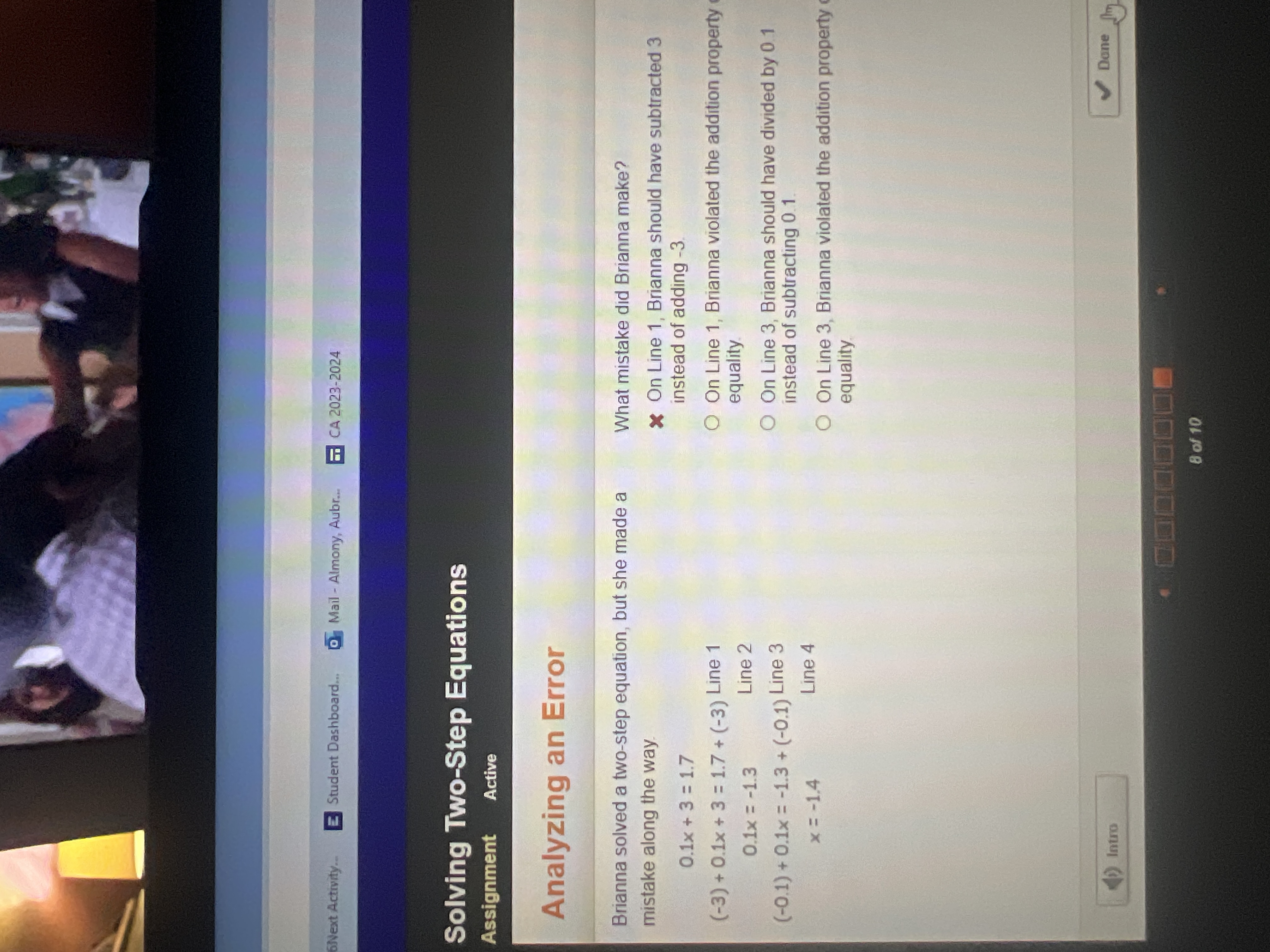 SOLVED: 63vext Actryity. Student Dashboard... Mail - Almony, Aubr. CA ...