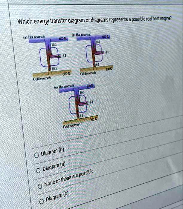 Which energy transfer diagram or diagrams represents a possible real ...