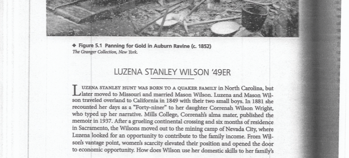 SOLVED: Figure 5.1 Panning for Gold in Auburn Ravine (c. 1852) The ...