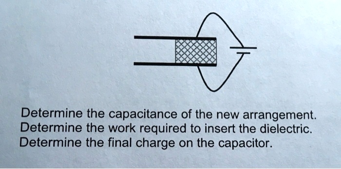 SOLVED: Determine the capacitance of the new arrangement. Determine the ...