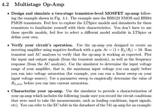 SOLVED: Please help with the calculation and design of the two-stage ...