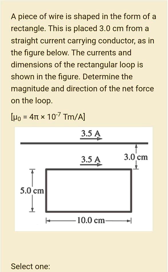 SOLVED: A piece of wire is shaped in the form of a rectangle. This is ...