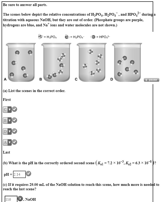 SOLVED: Be sure to answer all parts. The scenes below depict the ...