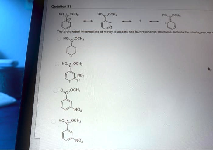 SOLVED: Quvalion Ji HO OCH; OCI, OCII The protonation of methyl ...
