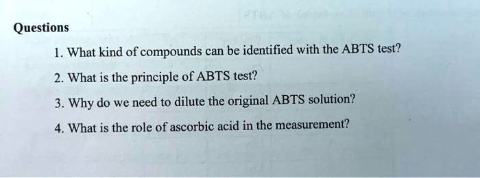 SOLVED: Questions What kind of compounds can be identified with the ...