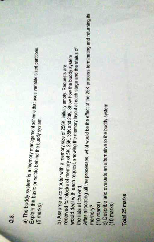 Solved Please Solve This Problem Assume A Computer With A Memory Size Of 256k Initially Empty