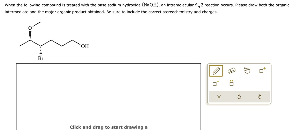 SOLVED: When the following compound is treated with the base sodium ...