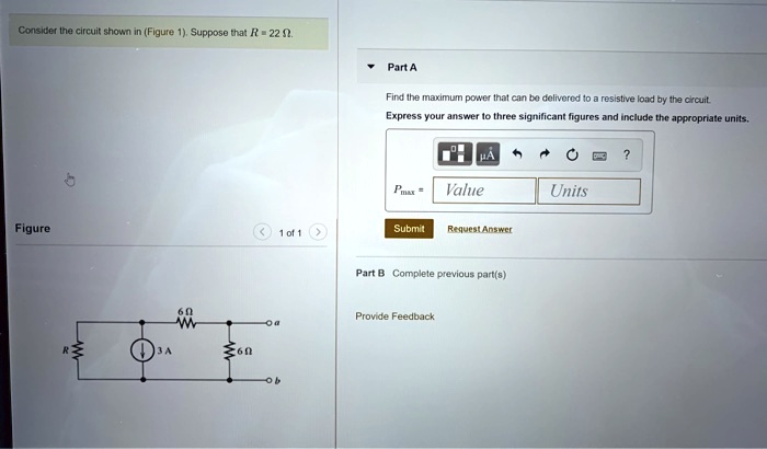 SOLVED: Consider the circuit shown in Figure 1. Suppose that R = 22 Î ...