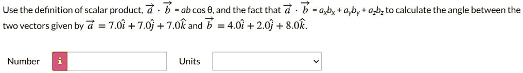 SOLVED: Use the definition of scalar product; & b abcos 0,and the fact that a b = axbx + ayby ...