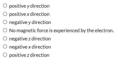 positive y direction positive x direction negative y direction No ...