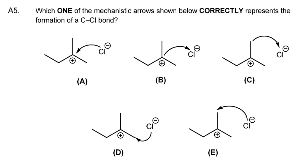 a5 which one of the mechanistic arrows shown below correctly represents ...