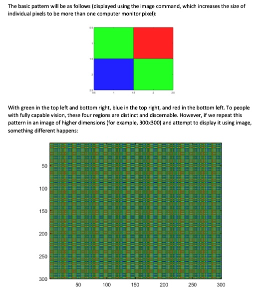 Solved Write A Function That Has One Input N The Number Of Rows And Columns That Your Image