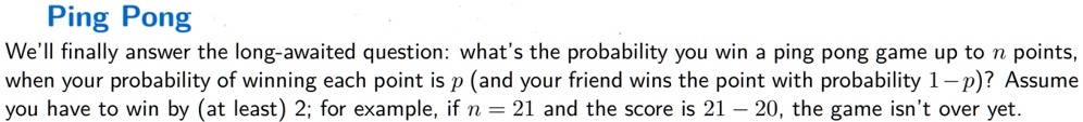 SOLVED: Ping Pong We'Il finally answer the long-awaited question: what ...