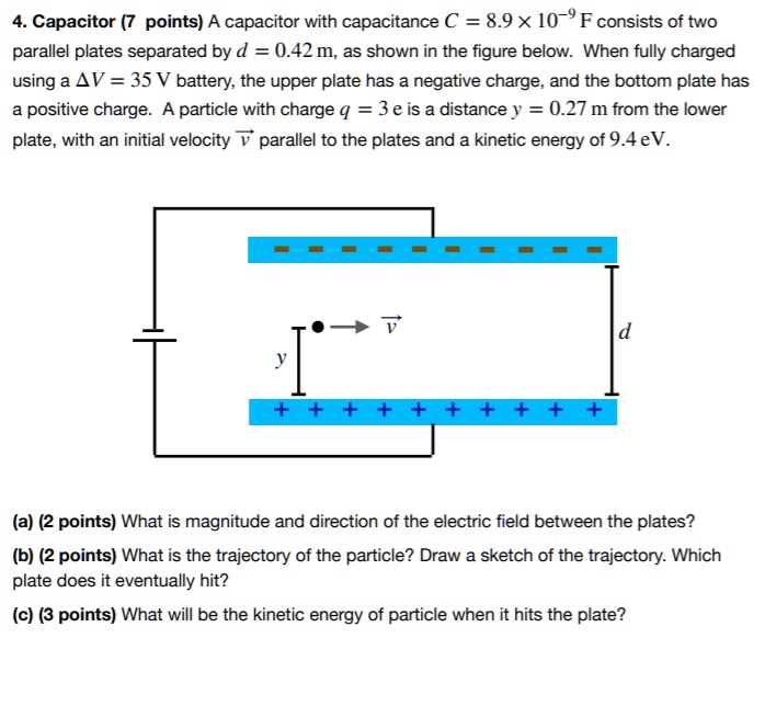 capacitor 7 points a capacitor with capacitance 89 x 10 9 e f consists ...