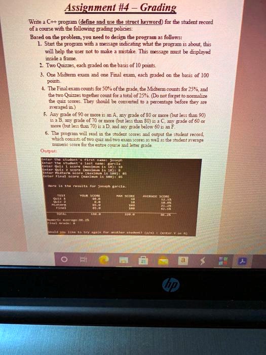 Solved Text Assignment 4 Grading Write A C Program To Define And Use The Struct Keyword 2077