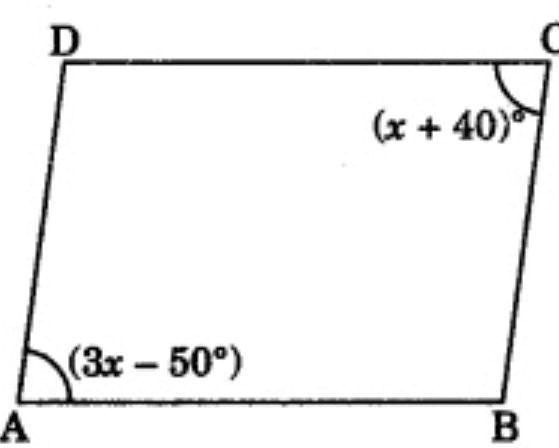 Solved In The Given Figure Abcd Is A Parallelogram Find The Value Of