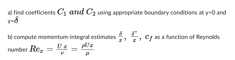 SOLVED: a) Find coefficients C1 and C2 using appropriate boundary ...
