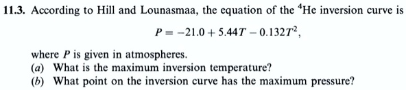 113 according to hill and lounasmaa the equation of the he inversion ...