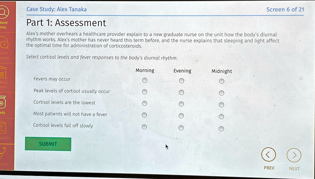 case study alex tanaka screen 6 of 21 part 1 assessment alexs mother overhears a healthcare ...