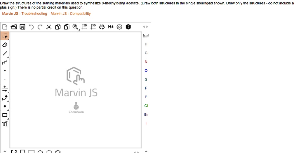 Draw the structures of the starting materials used to synthesize 3 ...