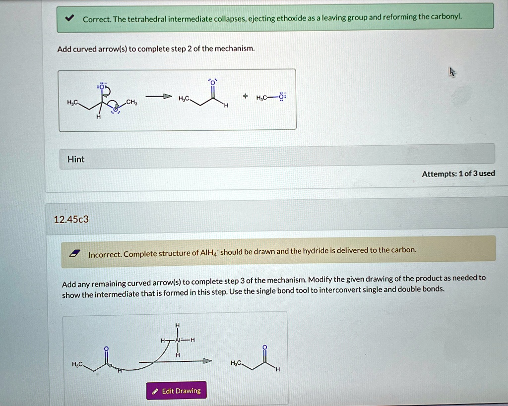 Correct. The tetrahedral intermediate collapses, ejecting ethoxide as a leaving group and ...