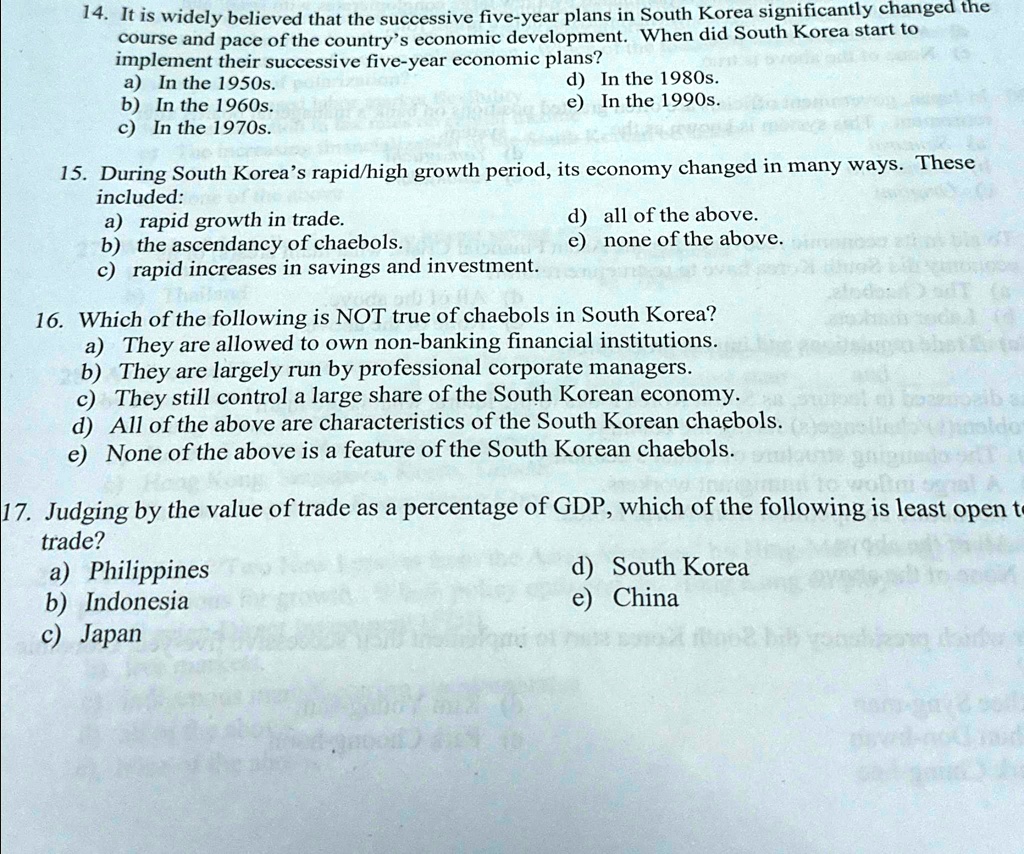 SOLVED: a) In the 1950s. b) In the 1960s. c) In the 1970s. d) In the ...