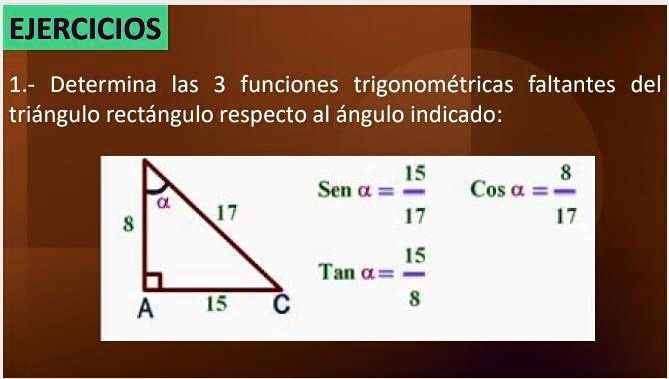 Solved Determina Las 3 Funciones Trigonométricas Faltantes Del
