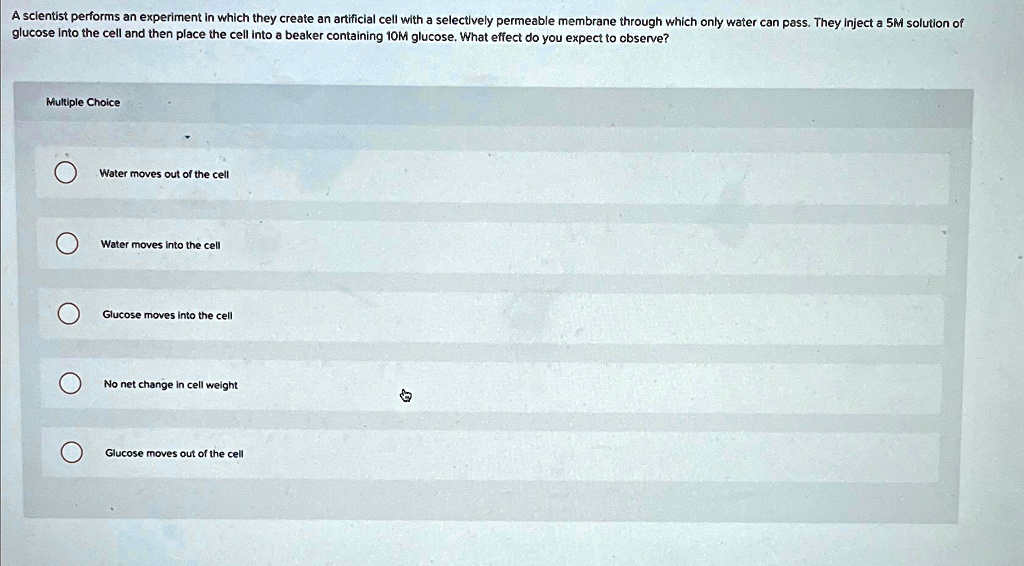 SOLVED: A scientist performs an experiment in which they create an ...